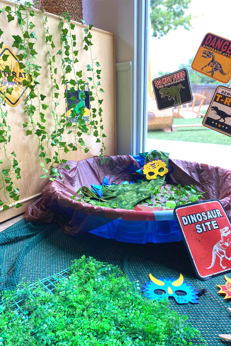 Dinosaur themed activities for play based school – learnplayrepeat